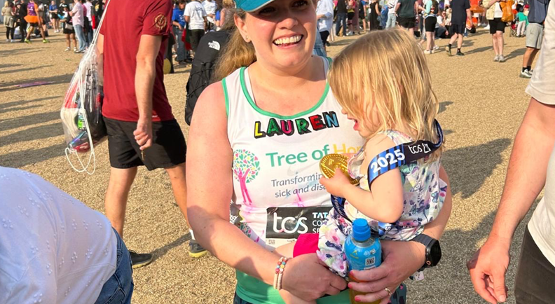 First-time runner Lauren taking on the London Marathon for Rico